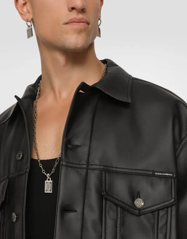 Dolce & Gabbana Logo Tag Earrings