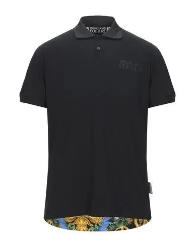 Versace Polo Shirt Size Cotton - Black