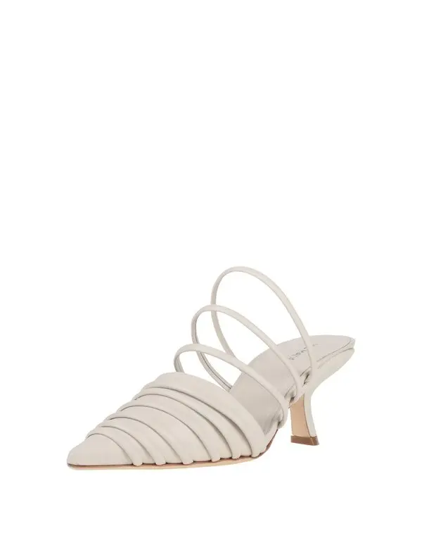 VIC MATIE Leather Mules - Off White
