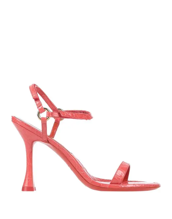 By Far Leather Sandals - Red