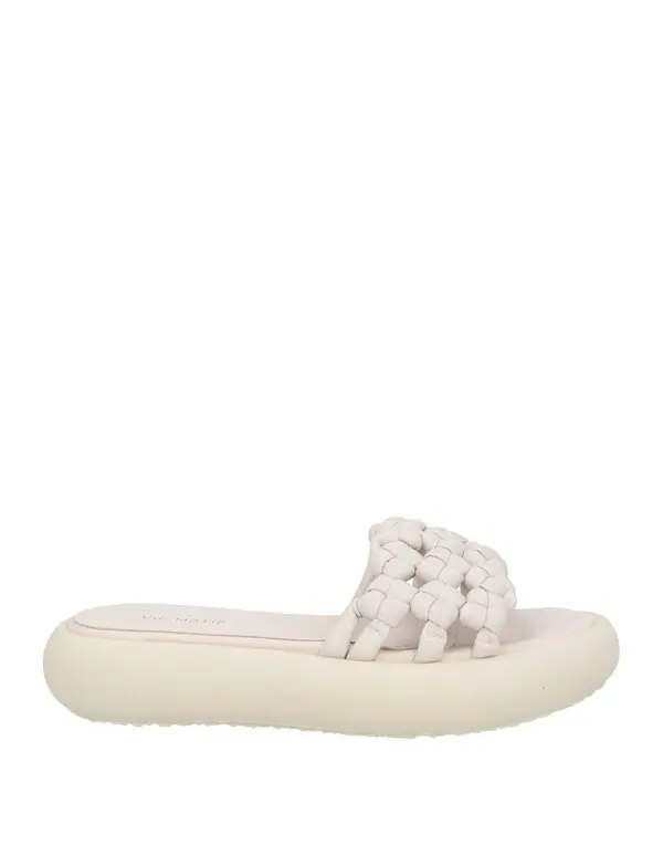 VIC MATIE Leather Slides - Off White
