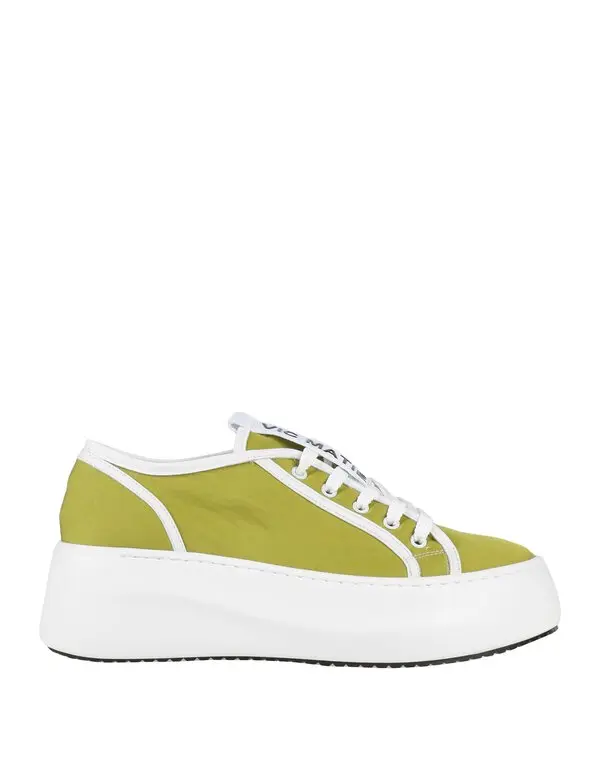 VIC MATIE Leather And Textile Fiber Low-top Sneakers