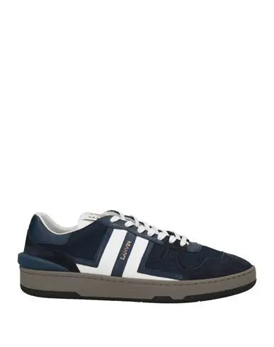 LANVIN Sneakers In Calfskin And Textile Fibers - Blue