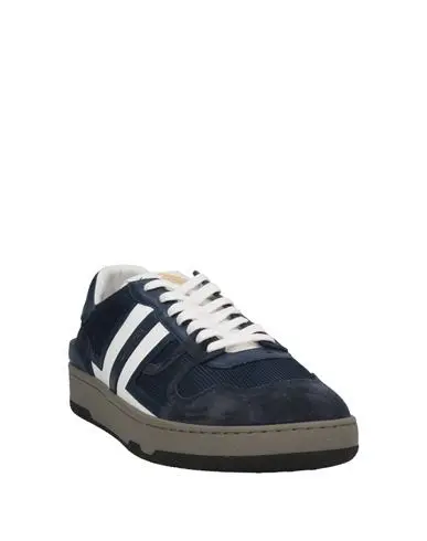 LANVIN Sneakers In Calfskin And Textile Fibers - Blue