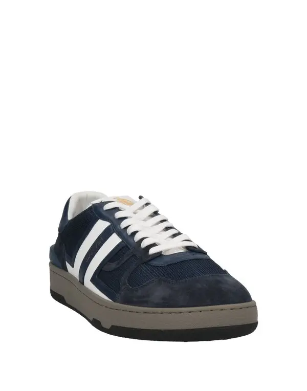 LANVIN Sneakers In Calfskin And Textile Fibers - Blue