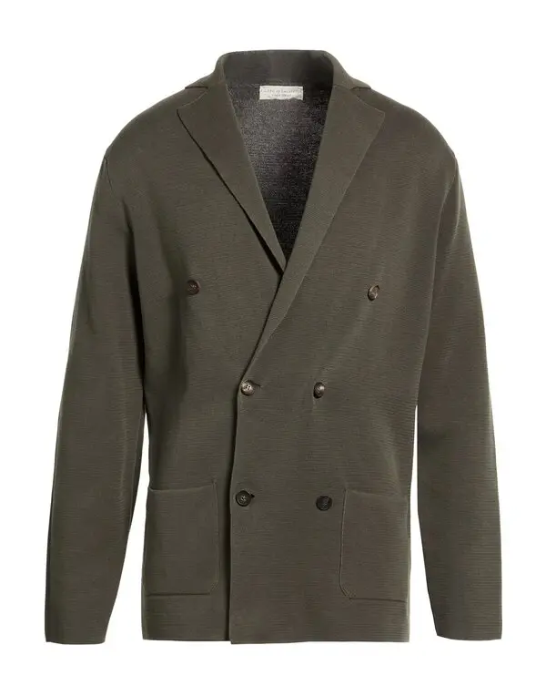FILIPPO DE LAURENTIIS Military Cotton Blazer - Green