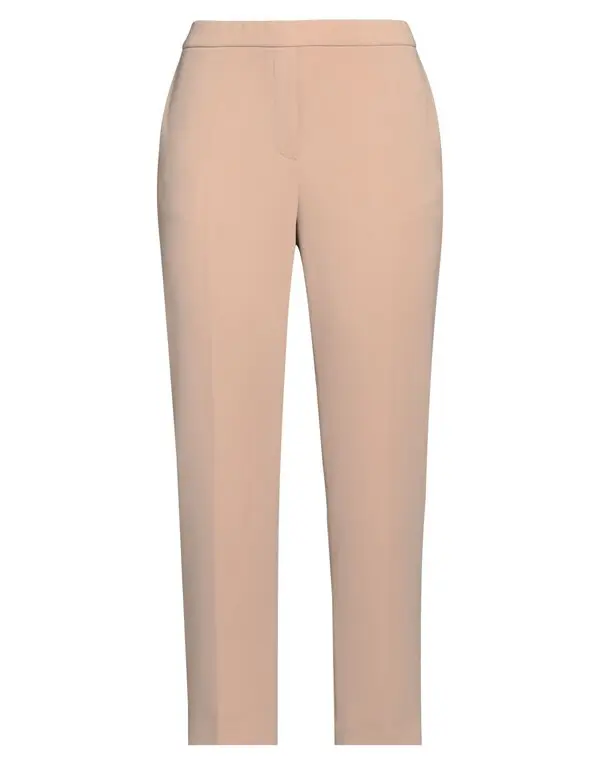 Theory Crepe Tapered Pants - Beige