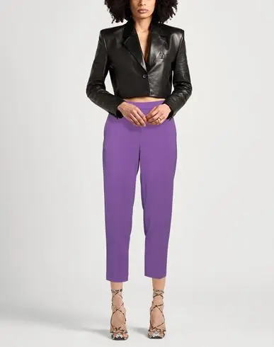 Theory Triacetate & Polyester Tapered Cropped Pants - Purple