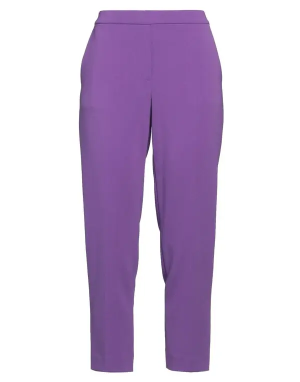 Theory Triacetate & Polyester Tapered Cropped Pants - Purple