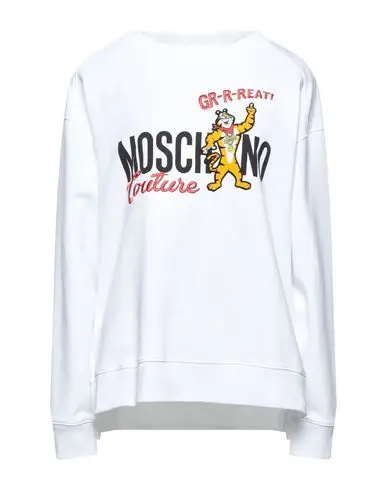 Moschino Cotton French Terry Sweatshirt - White
