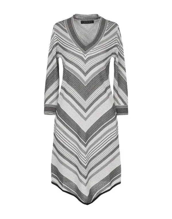 KAOS Lightweight Knitted Mini Dress - Grey