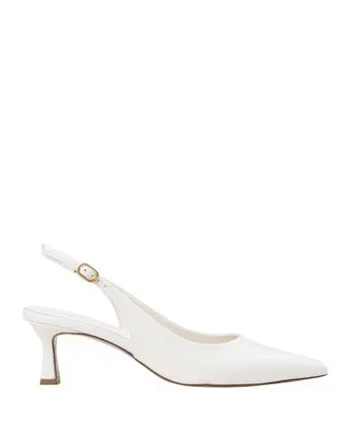 BIANCA DI Soft Leather Slingback Pumps - Off White
