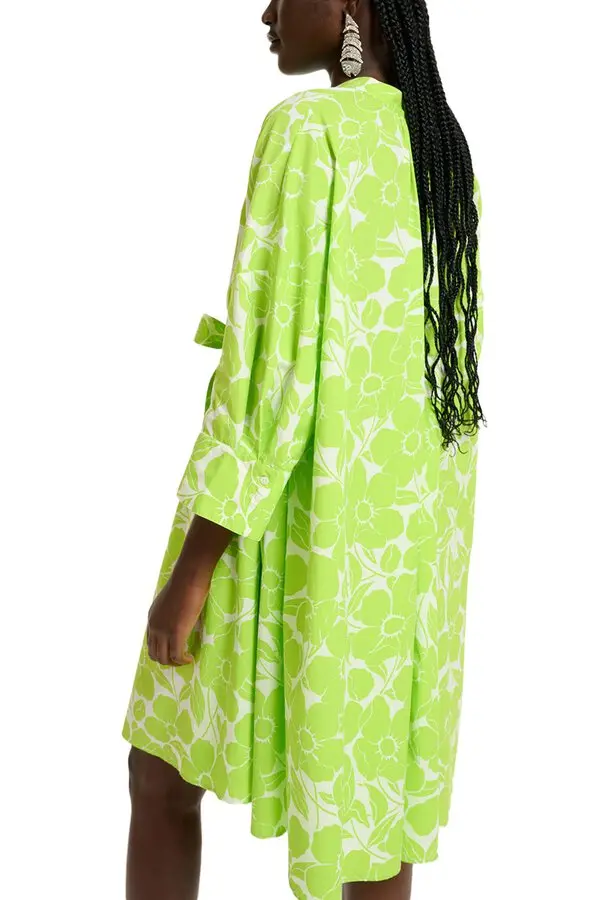 Maxi Dress Tshirt Dress Neon Essentiel Antwerp Dimi Shirt Dress White Lime  Green Editorialist