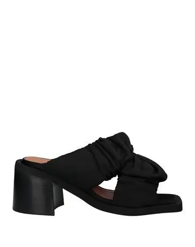 GANNI Textile Fiber Sandals - Black