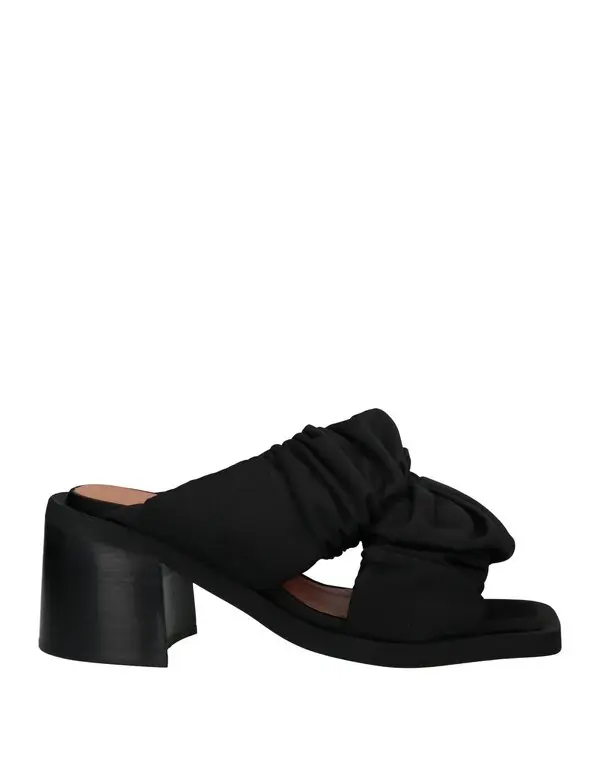 GANNI Textile Fiber Sandals - Black
