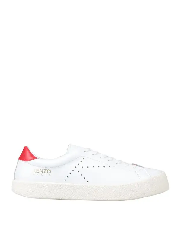 Kenzo Low-top Leather Sneakers - White