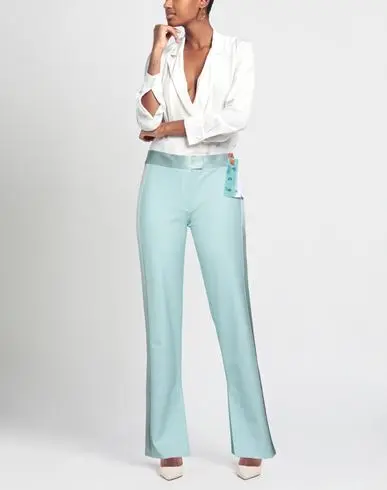 OFF-WHITE™ High Waisted Wide Leg Pants - Blue