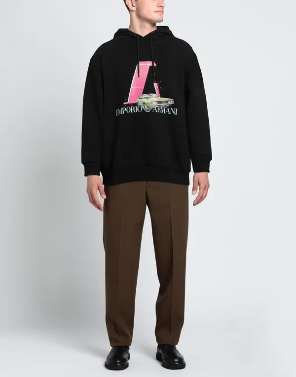 Emporio Armani Cotton-blend Fleece Sweatshirt