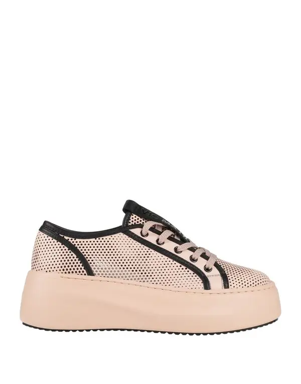 VIC MATIE Leather Low-top Sneakers - Light Pink