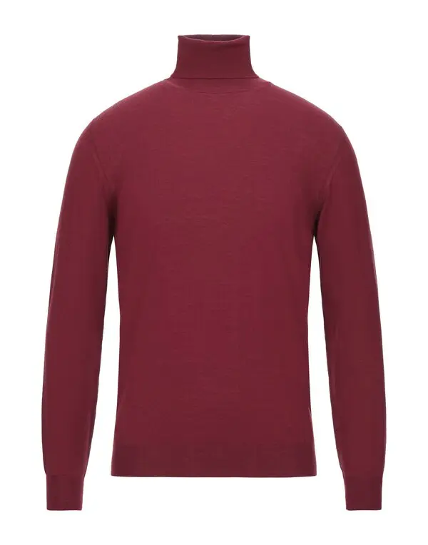 DRUMOHR Turtleneck Super 140s Wool - Red