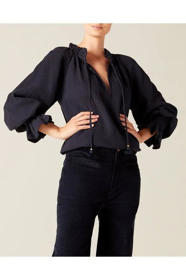 Figue Lianna Cotton Gauze Top