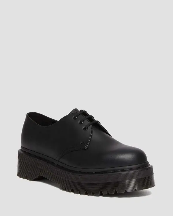 Dr. Martens Vegan 1461 Quad Mono Platform Shoes