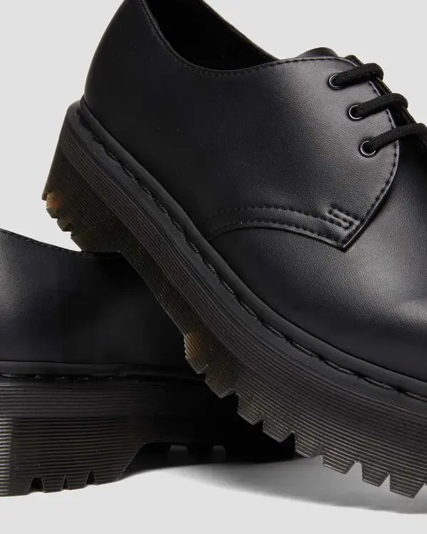Dr. Martens Vegan 1461 Quad Mono Platform Shoes