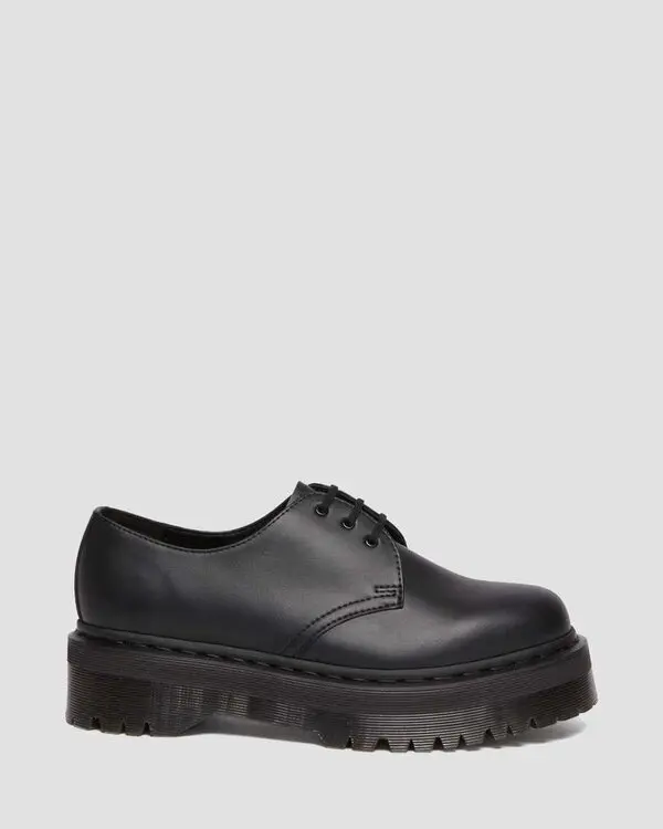 Dr. Martens Vegan 1461 Quad Mono Platform Shoes