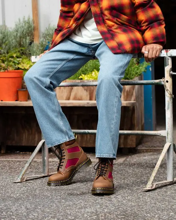 Dr. Martens 1460 Made In England Boots - Red
