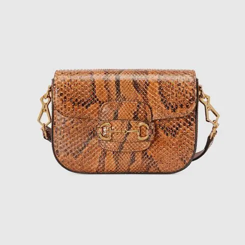 Gucci Horsebit 1955 Mini Python Bag