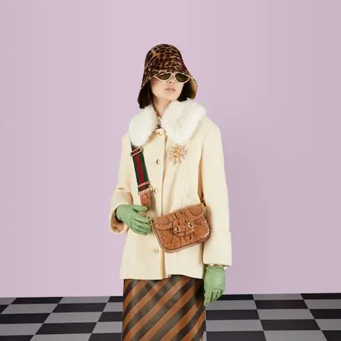Gucci Horsebit 1955 Mini Python Bag