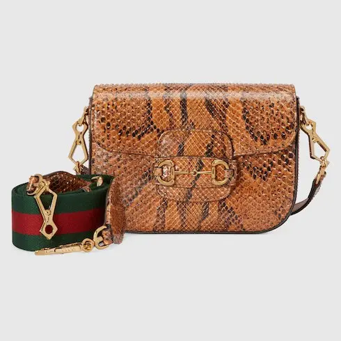 Gucci Horsebit 1955 Mini Python Bag