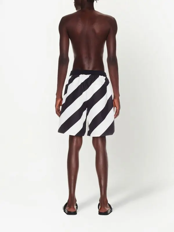 Off-White Diag Surfer Swimshorts - Black