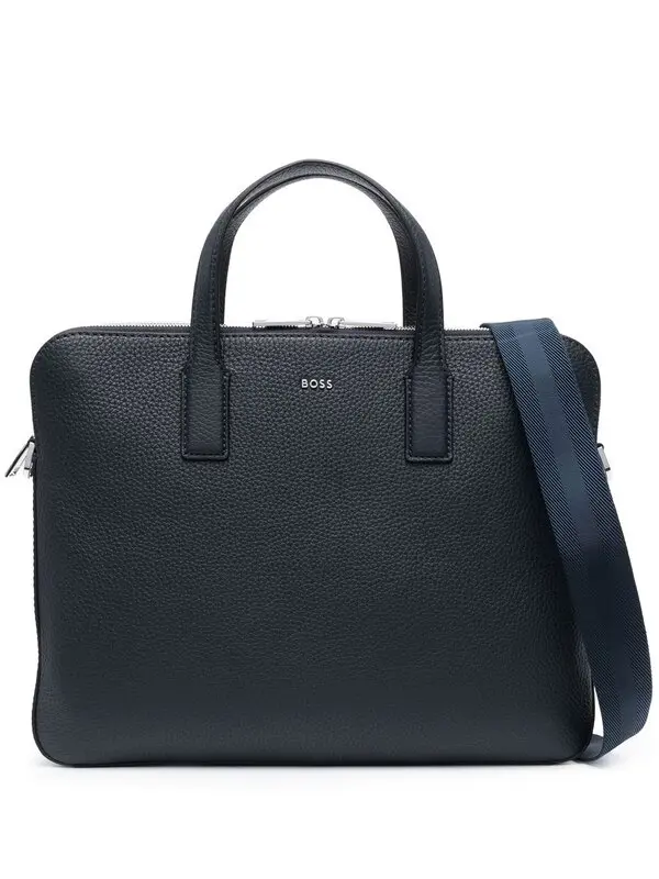 BOSS Leather Laptop Bag