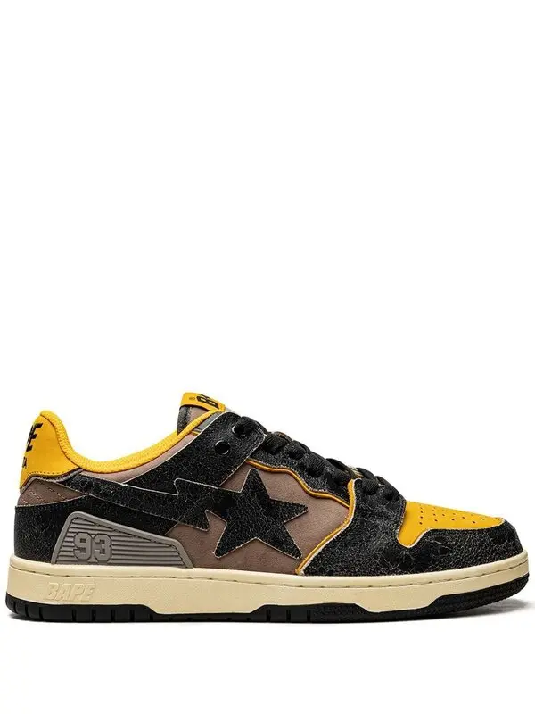 A BATHING APE Sk8 Sta #5 M1 Sneakers - Yellow