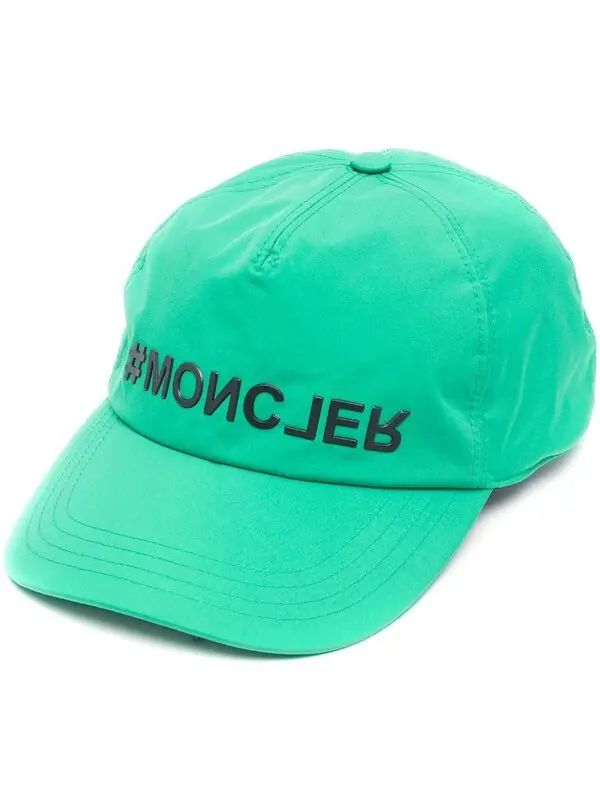 Moncler Logo-plaque Baseball Cap - Green