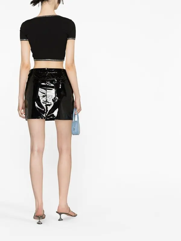 Alexander Wang Scoop-neck Cropped T-shirt