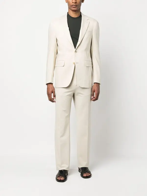 Canali Single-breasted Wool-linen Blazer