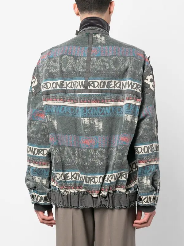 Sacai Slogan-print Bomber Jacket