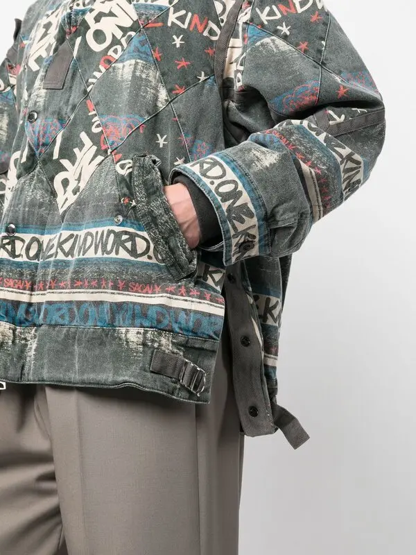 Sacai Slogan-print Bomber Jacket
