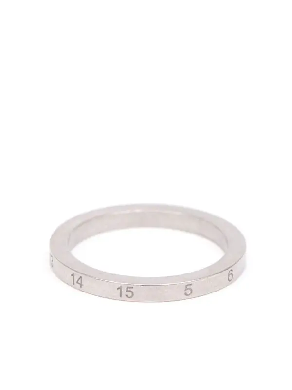 MAISON MARGIELA Numerical Engraved Ring - Silver