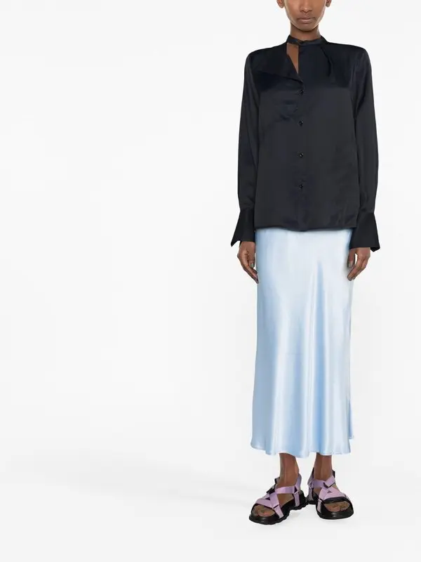 JIL SANDER Button-front Satin Shirt