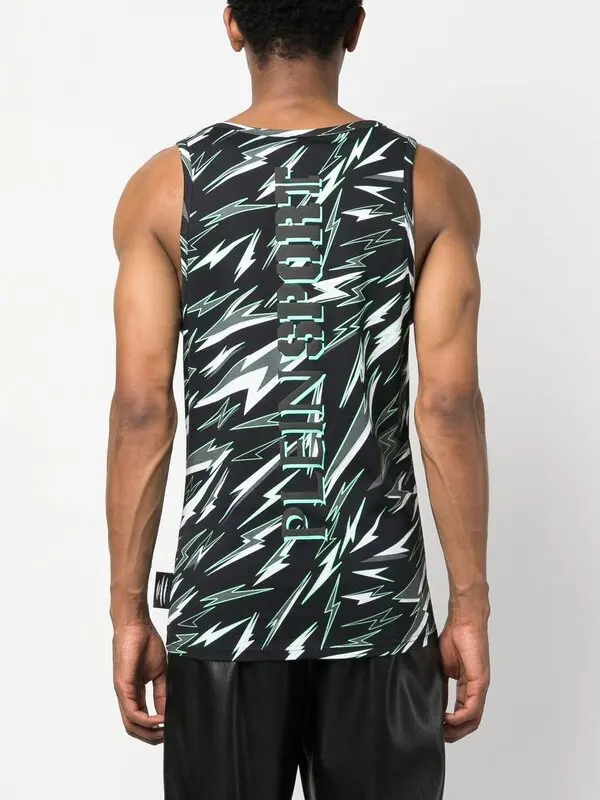 PLEIN SPORT Logo-print Tank Top