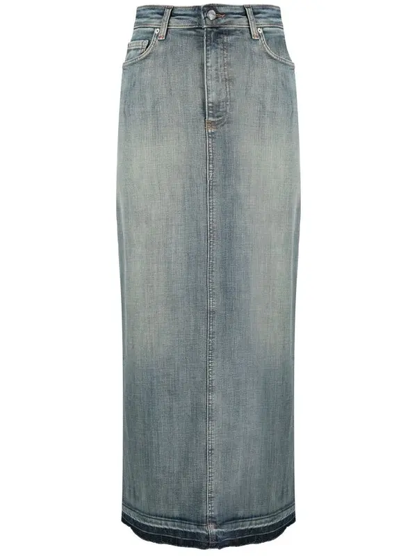 GANNI Denim Maxi Skirt