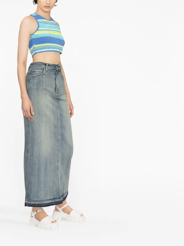 GANNI Denim Maxi Skirt