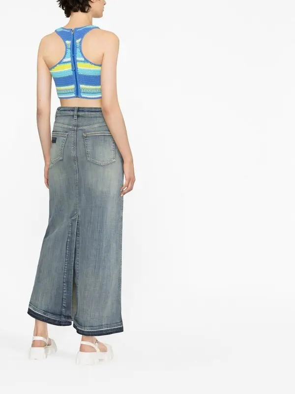 GANNI Denim Maxi Skirt