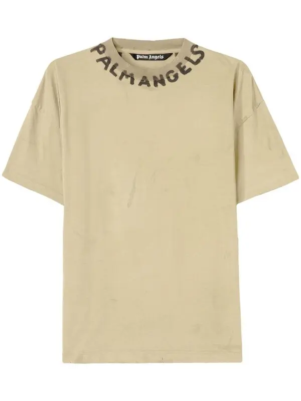 Palm Angels Seasonal Logo T-shirt - Brown