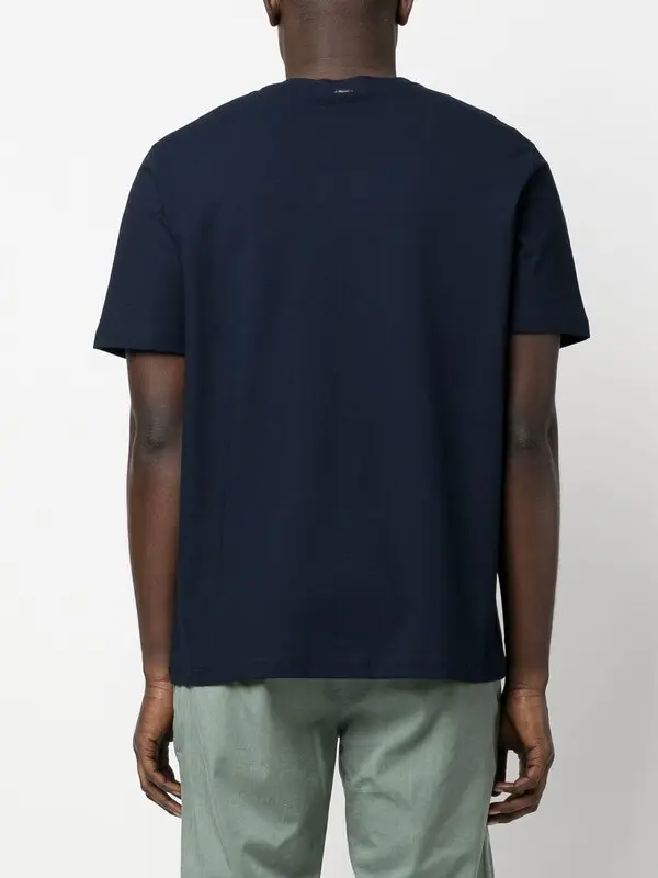 Herno Crew-neck Short-sleeve T-shirt - Blue