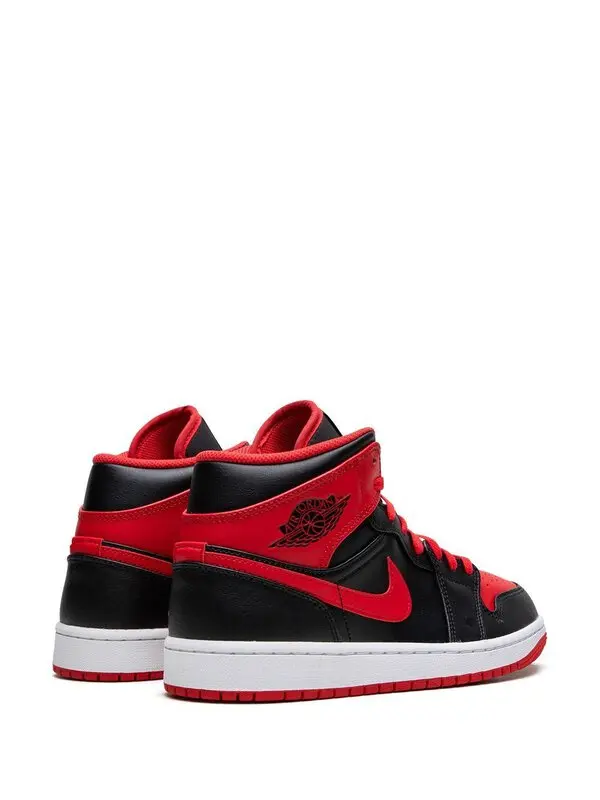 JORDAN Air 1 Mid Alternate Bred Sneakers - Black