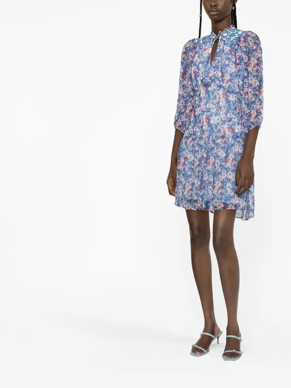 Rixo Floral-print Short Dress
